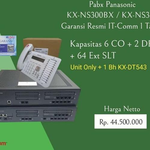 Jual pabx panasonic kx ns300 kapasitas 6 line 2 digital 64 analog murah - Jakarta Utara ...