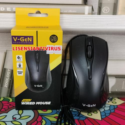 Jual Mouse Usb V-Gen Vms-01 Original Mouse Wired Vgen Mouse Office ...
