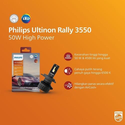 Jual Lampu LED PHILIPS Ultinon Rally 3550 50W H4 H7 H8 H11 H16 HB3 HB4 ...