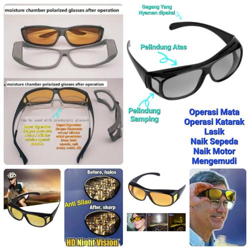 Jual KACAMATA HABIS OPERASI MATA KATARAK LASIK ANTI SILAU UV PROTECTION ...
