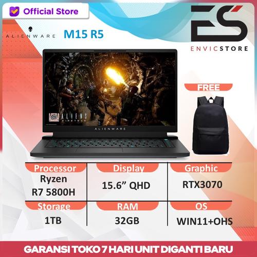 Jual DELL ALIENWARE M15 R5 RYZEN 7 5800H RTX3070 8GB/ 32GB 1TB W11+OHS ...