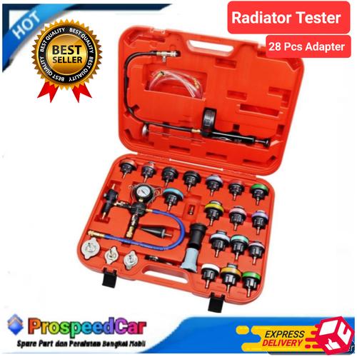 Jual Radiator Pressure Tester Lengkap 28 PCS Adapter Untuk Semua Mobil ...