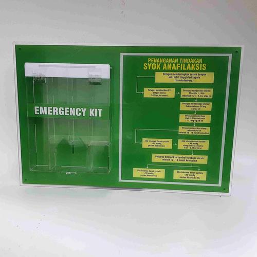 Jual Kotak Emergency Kit, Kotak Akrilik Anafilaktik Kit, Tempat ...