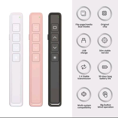 Jual Pointer Laser Rechargeable Presentasi Powerpoint Meeting Usb Pink ...