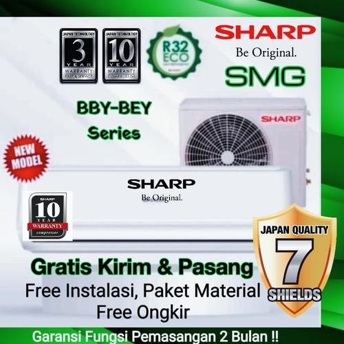 Jual Ac Split Sharp 1 pk AH-A9BEY /A9BBY + Pasang (New Product) - PIPA AC 0.7mm - Jakarta Utara ...