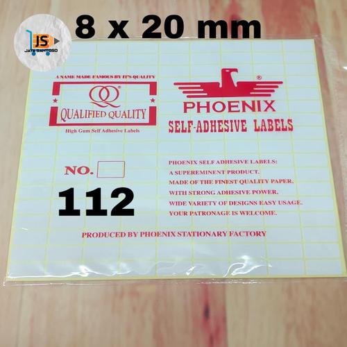 Jual Stiker Label Nama / Label Undangan Phoenix No 112 isi 7 Lbr - Kota ...