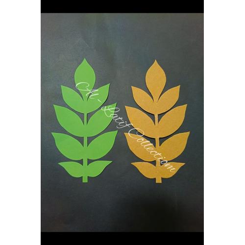 Jual D-02 || Pola Daun || paper tropical leaf || paper flower || Pola ...
