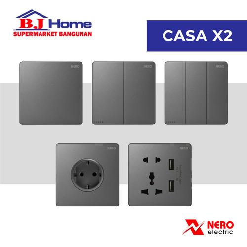 Jual NERO Casa X2 Saklar/Stop Kontak - Grey - Inbow Flush Box - Kota ...