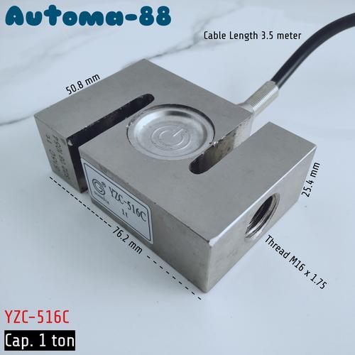 Jual YZC-516C Loadcell 1t Load cell 1 ton type S pengganti ZEMIC H3-C3 ...