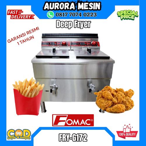 Jual MESIN PENGGORENGAN GAS DEEP FRYER DOUBLE TANK FRY-G172 FOMAC ...