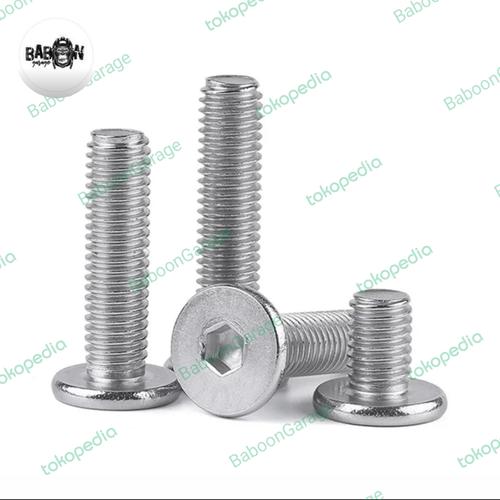 Jual baut jcbc stainless m8/baut furniture/ baut knockdown stainless ...