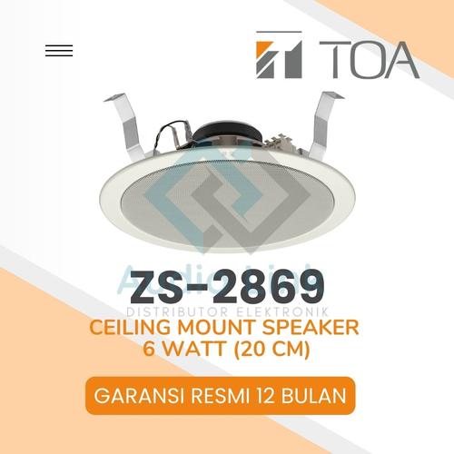 Jual Ceiling Speaker TOA ZS-2869 6W (20 cm) - Jakarta Utara - Audio ...