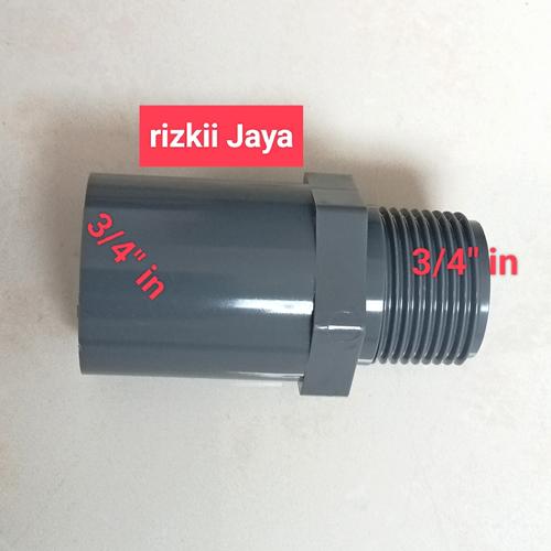 Jual SDL 3/4" inch Rucika/Sock drat luar 3/4" in AW Pvc/valve socket3 ...