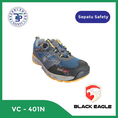 Jual Safety Shoes Sport Black Eagle VC-401D Original Made In Korea - 43 ...