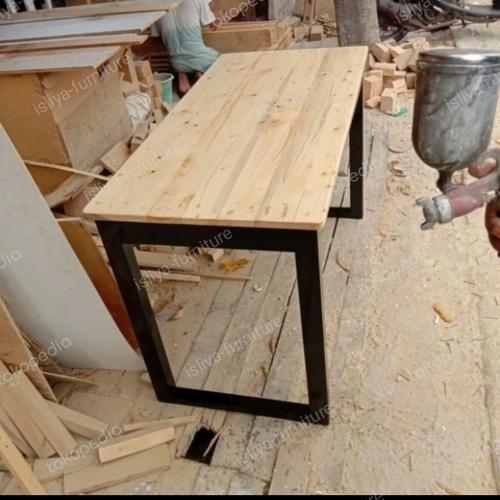 Jual meja serbaguna minimalis/meja kayu jati Belanda display - Kota ...