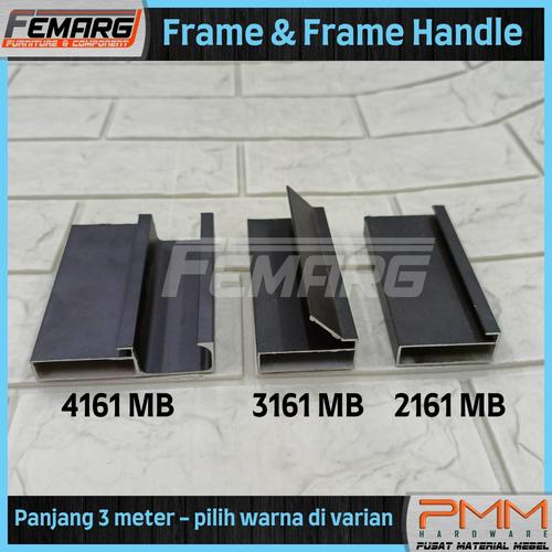 Jual frame handle FEMARG | profil alumunium gagang pintu laci lemari ...