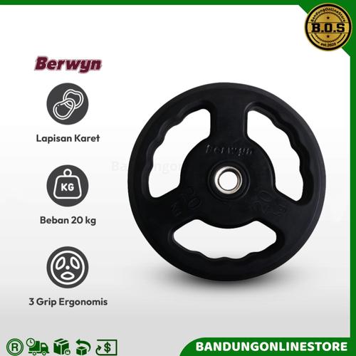 Jual Berwyn 3 Grip 20 Kg Weight Plat Beban Gym Plate 20 Kg Bumper ...