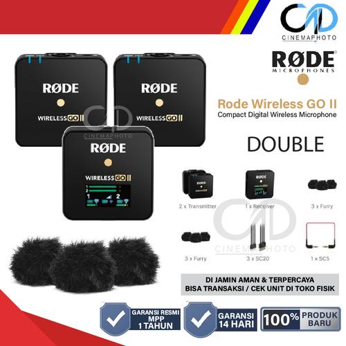Jual Rode Wireless GO II 2-Person Wireless Omni Lavalier Microphone - RESMI, DOUBLE - Jakarta ...
