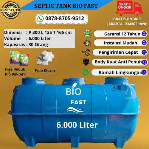 Jual septic tank bio stp tangki ipal biotech stp sistem 6.000 liter ...
