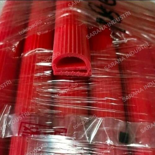 Jual lis silicon merah 18mm lis pintu oven 18mm silikon strip 18mm ...