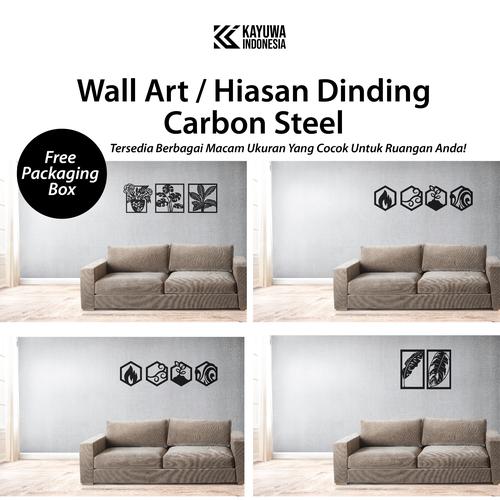 Jual Hiasan dinding ornamen dinding plat besi motif - 40 x 40 - Kota ...
