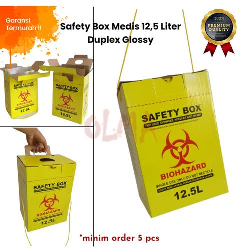 Jual Safety Box 12 5 Liter Biohazard Medis Inner+Tali Tempat Limbah Medis - InnerPaper Only ...