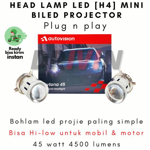 Jual LED H4 MINI BILED PROJECTOR Hi-Lo lampu mini projie mobil / motor ...