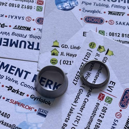 Jual Double ferrule 12mm OD SS316 EX KOREA Front and back ferrule 1 set ...
