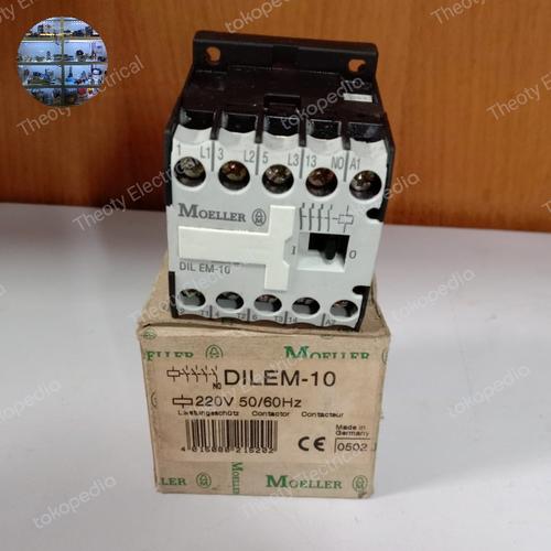 Jual Moeller DILEM-10 Mini Contactor 220vac Moeller DILEM -10 220vac ...