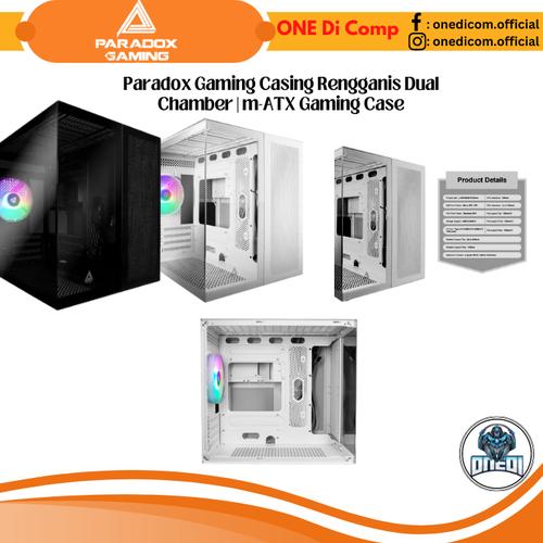 Jual Paradox Gaming Casing Rengganis Dual Chamber | m-ATX Gaming Case ...