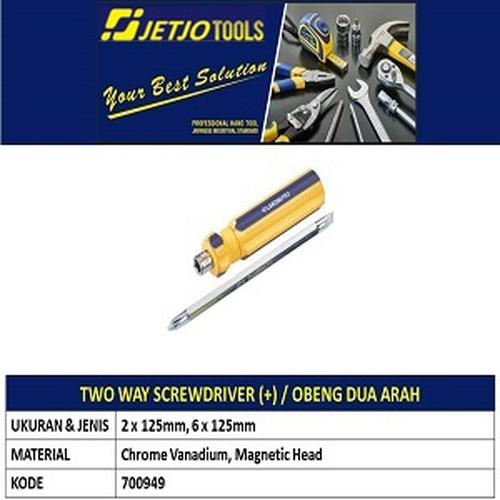 Jual Obeng Dua Arah JETJO TOOLS 700949 / Two Way Screwdriver ...