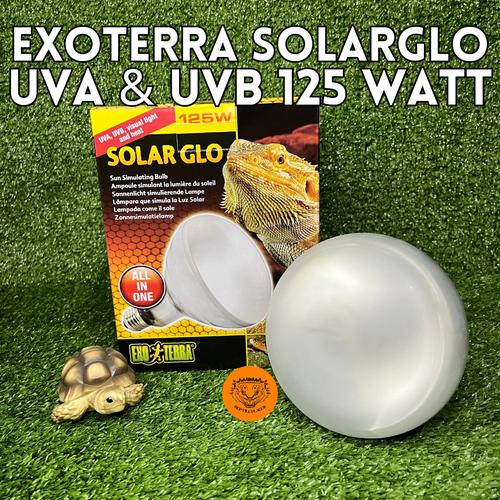 Jual EXOTERRA SOLARGLO 125 WATT LAMPU UVA UVB SULCATA PARDALIS INDIANSTAR - Jakarta Utara ...