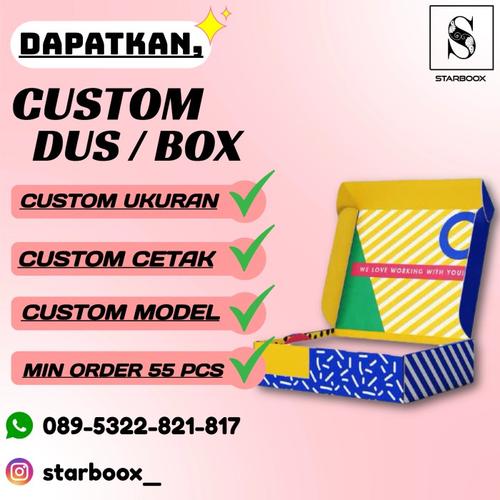 Jual KARDUS/KOTAK/DUS/BOX PACKAGING CUSTOM CETAK/UKURAN UNTUK SOUVENIR ...
