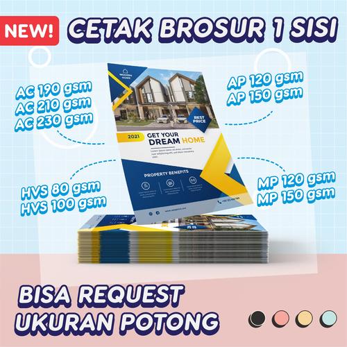 Jual Cetak Brosur A5 | A4 | A3 Custom 1 Sisi Print Flyer A6 - Jakarta ...