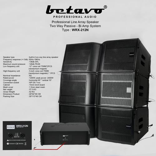 Jual Professional Line Array Speaker Two Way Passive-Bi Amp Betavo WRX ...