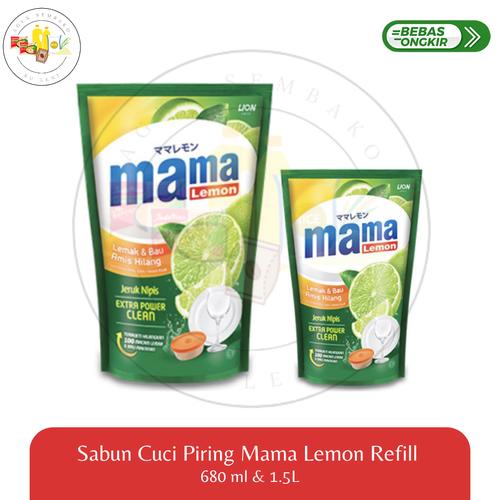 Jual Sabun Cuci Piring Mama Lemon Refill Ukuran 1600 mL - 680ml ...