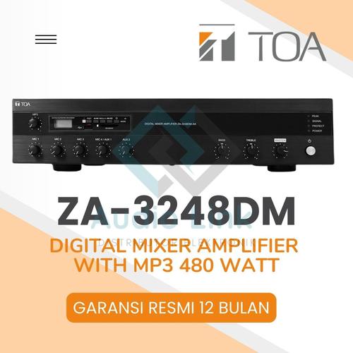 Jual Digital Mixer Amplifier TOA ZA-3248DM-AS 480W with MP3 Bluetooth Radio - Jakarta Utara ...
