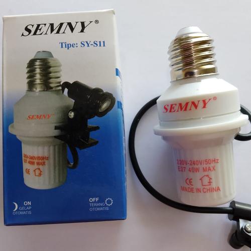 Jual FITTING LAMPU SENSOR CAHAYA OTOMATIS/ FITTING SENSOR SEMNY TYPE SY ...
