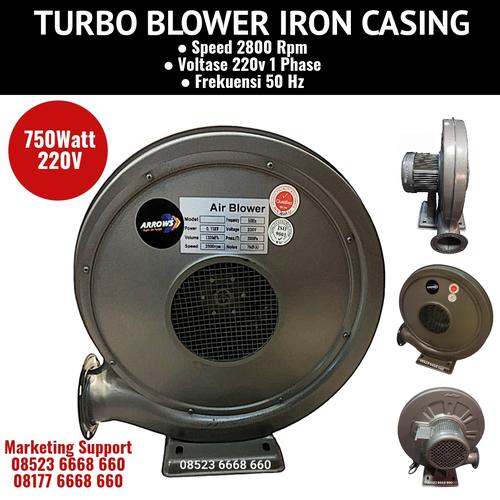 Jual Centrifugal Pressure Air Blower IRON CASING 750Watt 220V - Jakarta ...