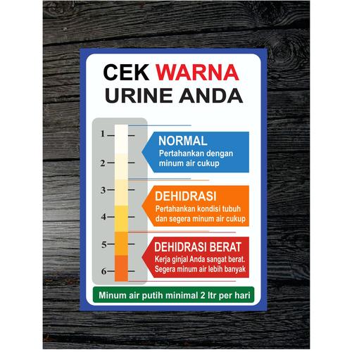 Jual STIKER CEK WARNA URIN/WARNA AIR SENI/10.5 X 7.5 CM - 7.5CM X 10 ...