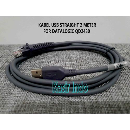 Jual CABLE | KABEL SCANNER USB LURUS 2 METER DATALOGIC QD2430 | QD-2430 ...