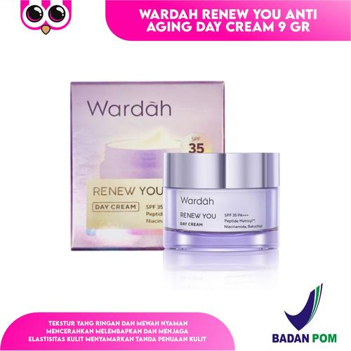 Jual WARDAH RENEW YOU ANTI AGING DAY CREAM 9 GR KRIM SIANG PELEMBAB ...