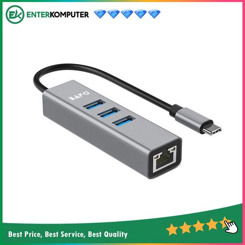 Jual Bafo USB Type C To Gigabit LAN + USB HUB 3 Port USB 3.0 - BF-C324 ...