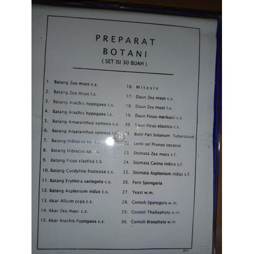 Jual preparat botani // mikroskop // preparat tumbuhan 30 buah - Kota ...