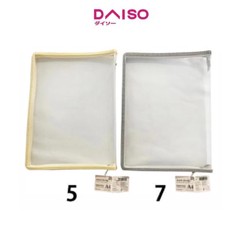 Jual Daiso Zipped Case - A4 -Paletone- Grey - Beige - - Grey - Jakarta ...