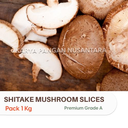 Jual SHITAKE MUSHROOM SLICES FROZEN JAMUR SHITAKE IRIS BEKU SAYUR PACK ...