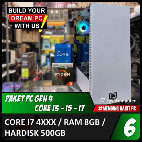 Jual PC Komputer CPU Rakitan Core i7 | i5 | i3 Baru Garansi 1 Tahun - CORE I7 | 4GB - Kota ...