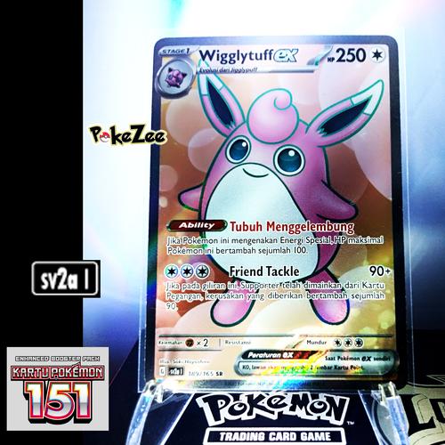 Jual Pokemon 151 TCG Indonesia Wigglytuff ex SR sv2a 189/165 Super Rare ...