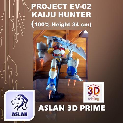 Jual PROJECT EV-02 KAIJU HUNTER MECHA ARTICULATED ACTION FIGURE 3D Print - Kota Surabaya - Aslan ...