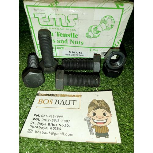 Jual Baut Mur Baja M16X45 P2.0 Hitam (Kunci 24 ) - Kota Surabaya - Bos ...